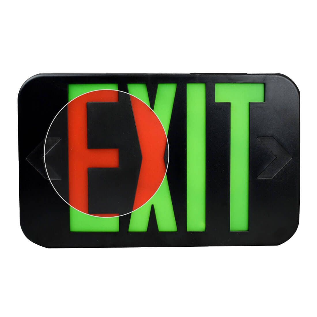 black exit box